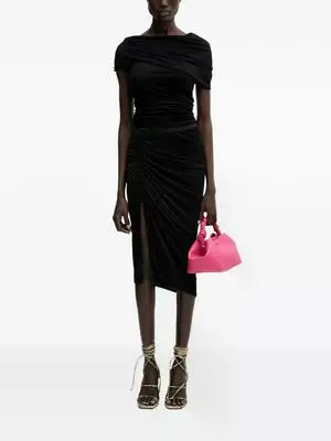 Rick Owens Lola Ruched Boat-neck Top - Black