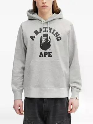A BATHING APE College Logo-print Hoodie