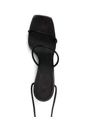Rick Owens Cantilever Lace-up Wedge Sandals - Black