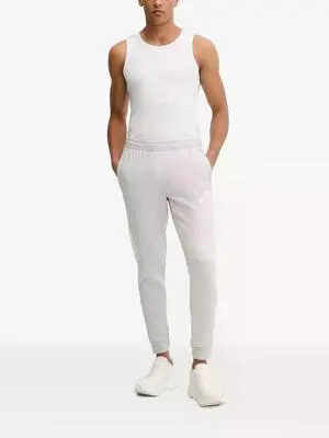 Adidas Logo-embroidered Track Pants - Grey