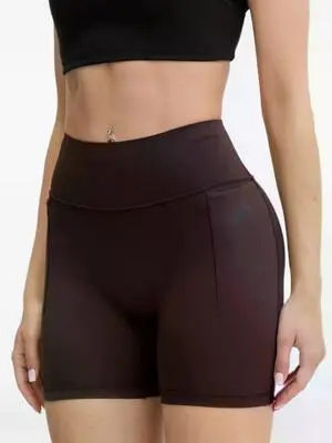 Adidas Optimé Logo-print High-waisted Shorts
