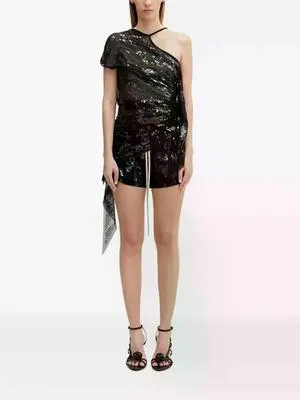 Rick Owens Sequin Embellished Drawstring Shorts