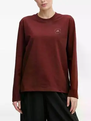 Adidas By Stella McCartney Logo Print Long Sleeve T-shirt - Red