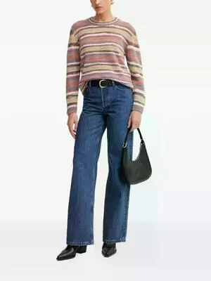 A.p.c. Gabby Striped Knit Sweater - Neutrals