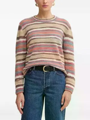 A.p.c. Gabby Striped Knit Sweater