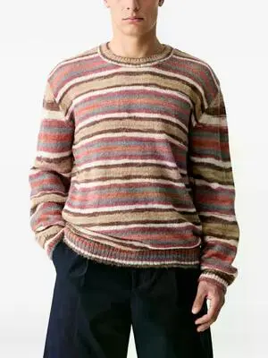 A.p.c. Hector Horizontal-stripe Sweater - Neutrals