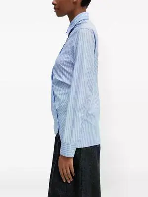 Andersson Bell Asymmetric Striped Shirt