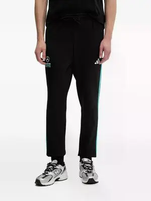 Adidas Mercedes-amg Petronas Side-stripe Track Pants - Black