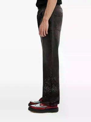 Andersson Bell Stud-embellished Layered-waist Jeans