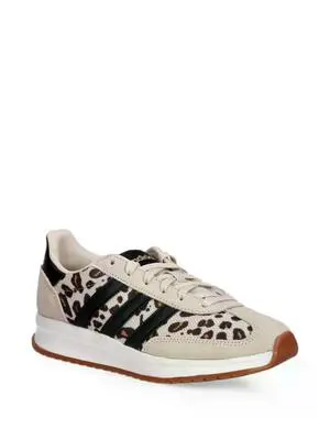 Adidas Leopard Print Cloudfoam Sneakers - Neutrals