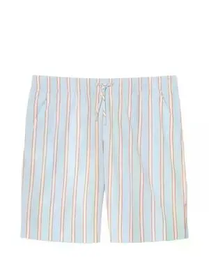 Lacoste Striped Drawstring Shorts - Blue