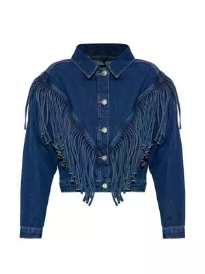 ALLSAINTS Marlene Tassel-trim Denim Jacket