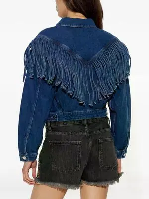 ALLSAINTS Marlene Tassel-trim Denim Jacket