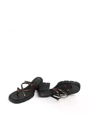 MIISTA Embellished Multi-strap Sandals