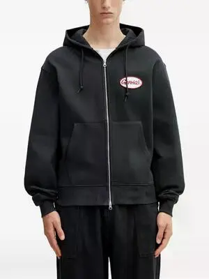 Gramicci Logo Patch Zip-up Hoodie - Black