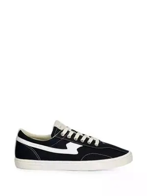 S.W.C STEPNEY WORKERS CLUB S-strike Lace-up Logo-patch Sneakers - Black