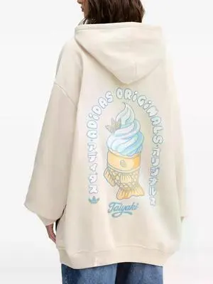Adidas Graphic Print Drawstring Hoodie