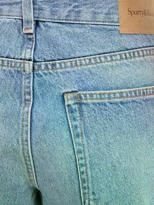 SPORTY & RICH Light Wash Wide-leg Jeans