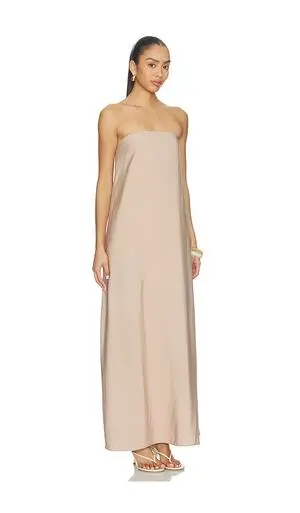 Sablyn Arden Strapless Maxi Dress In Beige