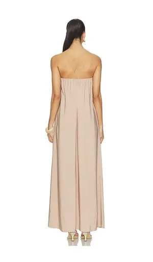 Sablyn Arden Strapless Maxi Dress In Beige