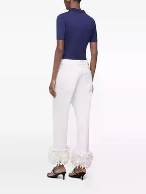 Rabanne Baggy Jeans With Fringe Detail