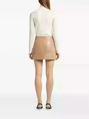 COURREGES Vinyl-effect Mini Skirt
