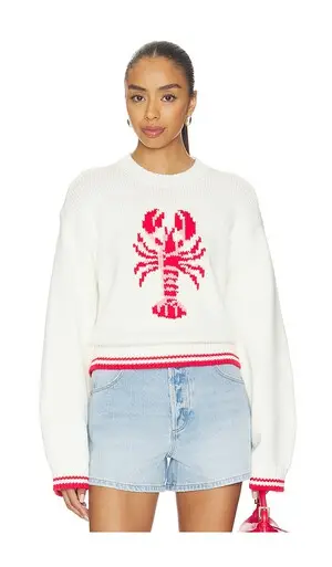 LOVERS AND FRIENDS Cayden Lobster Sweater - Cream Multi