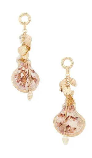 Ettika Mermaid Tears Earrings In Metallic - Gold