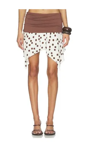 SUSMIE'S Nina Dots Skirt In ,white