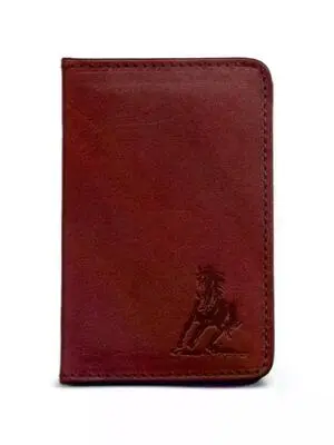 ONE OF THESE DAYS Debossed-logo Card Holder - Brown