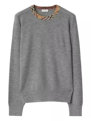 Burberry Plaid Collar Sweater