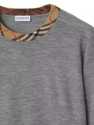 Burberry Plaid Collar Sweater