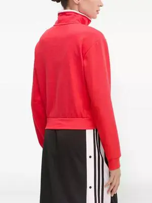 Adidas Logo Print Quarter-zip Sweater