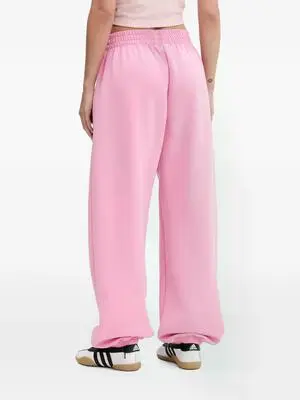 Adidas Soft Lux Elasticated-waistband Logo-patch Track Pants