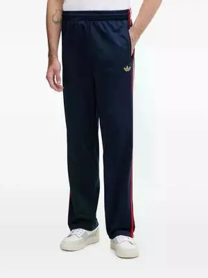 Adidas Firebird Logo-embroidered Side-stripe Track Pants - Blue