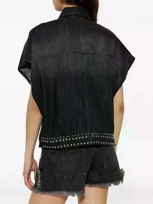 ALLSAINTS Alba Stud-embellished Denim Shirt