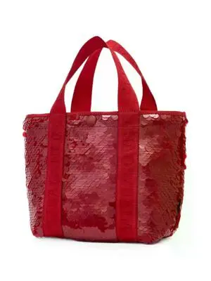 Undercover Sequin-embellished Tote Bag - Red