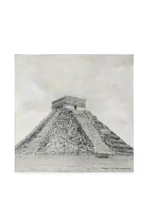 Rick Owens Pyramid-print Scarf - Grey
