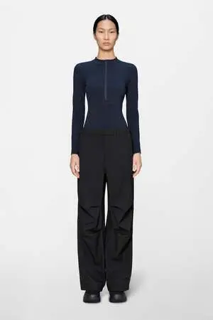 Rains Suva Hardshell Wide Leg Pants - Black