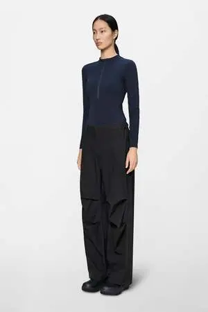 Rains Suva Hardshell Wide Leg Pants - Black