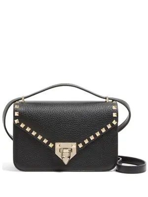 Valentino Garavani Rockstud Suede Leather Shoulder Bag