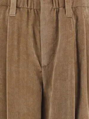 Brunello Cucinelli Pleated Corduroy Trousers