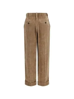 Brunello Cucinelli Pleated Corduroy Trousers