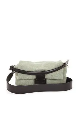 Fendi Cashmere Baguette Shoulder Bag