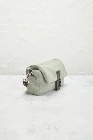 Fendi Cashmere Baguette Shoulder Bag