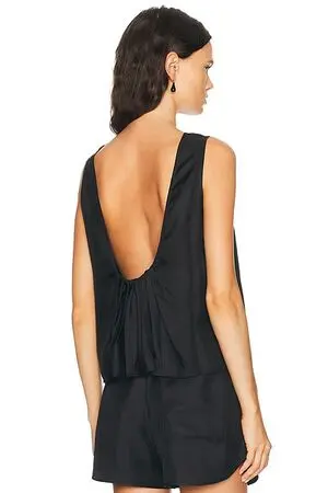Loulou De Saison Gema Draped Open Back Top