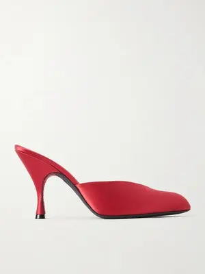 HERBERT LEVINE Sitting Pretty' Satin Mules