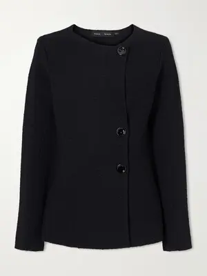 Proenza Schouler Sukki Draped Bouclé Jacket - Black