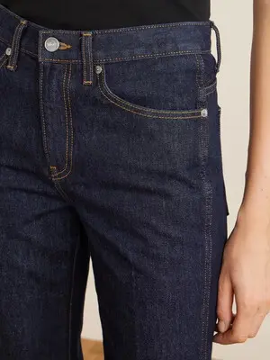 Khaite Clara Mid-rise Flared-leg Jeans - Blue