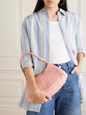 Dragon Diffusion Rosanna Mini Woven Leather Tote